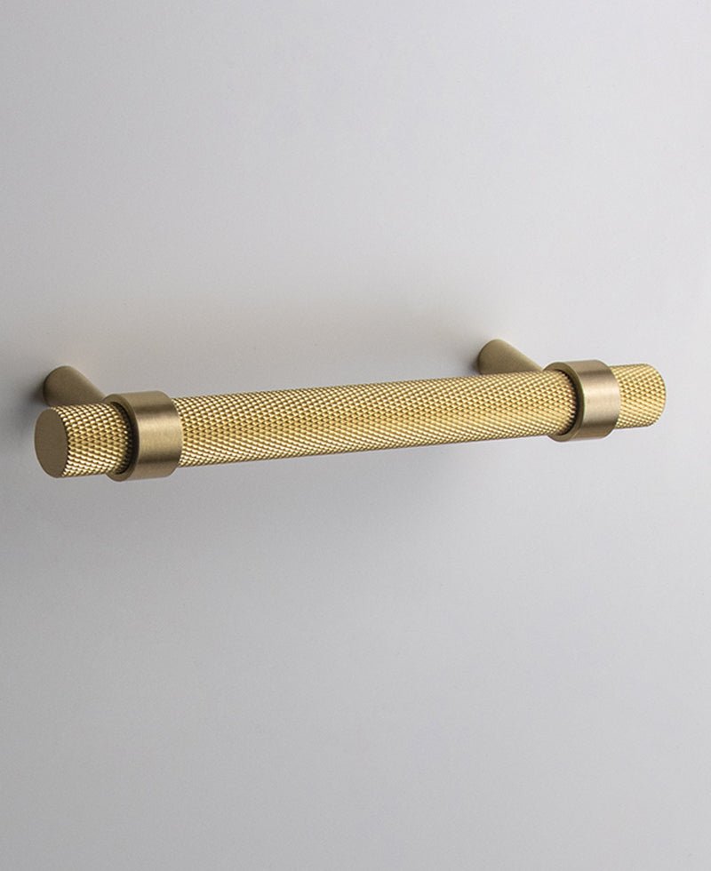 FLEX Knurled Solid Brass Kitchen & Cabinet Handle - Luxury Handles