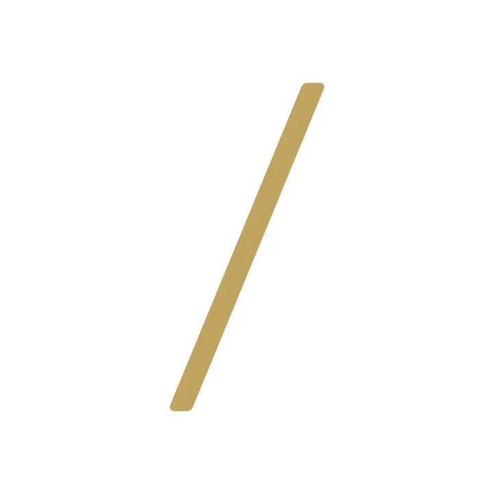 ARIS Solid Brushed Brass House Letters, flat letters & numbers