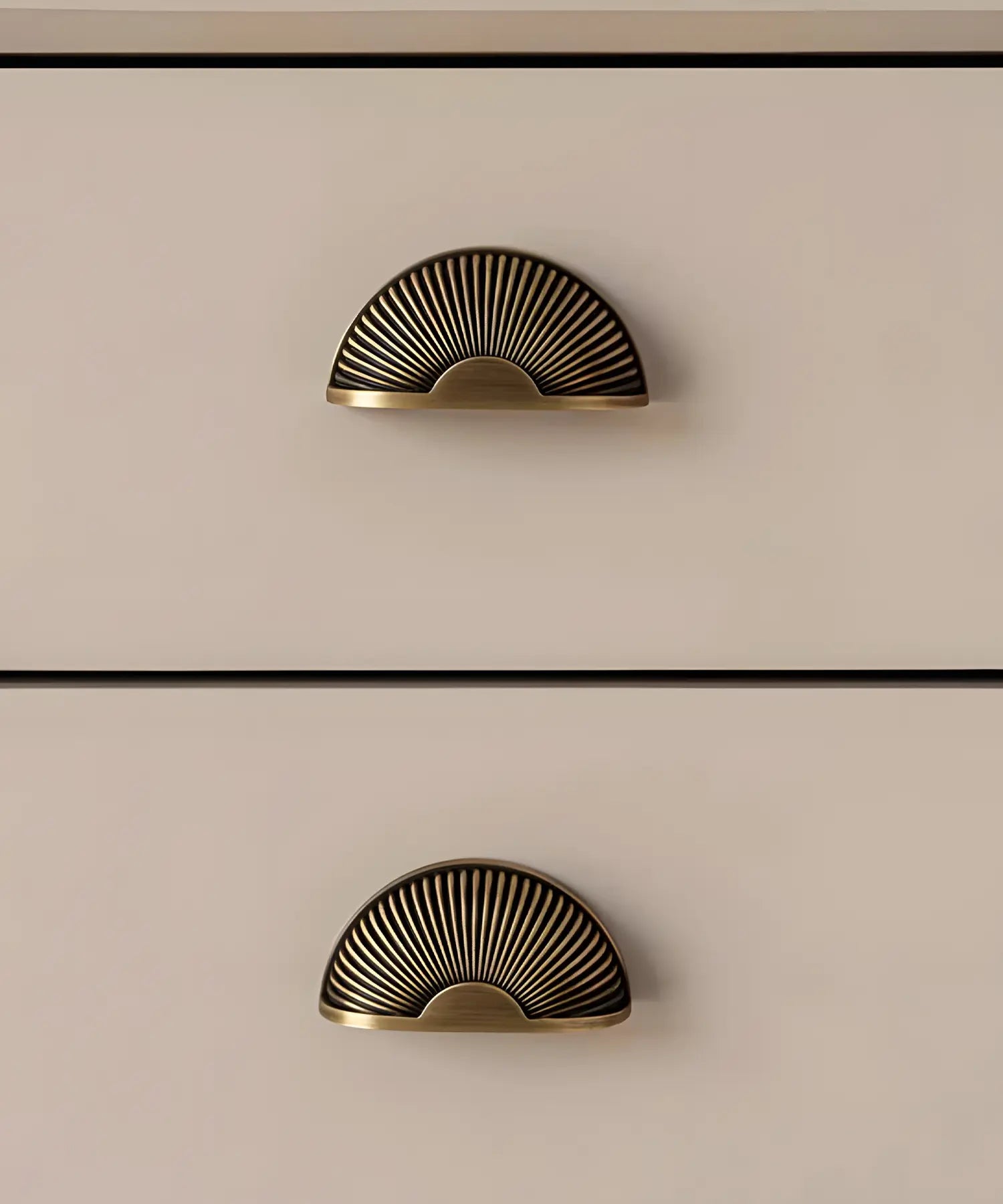 GILDOR Solid Brass Retro Cabinet Cup Pull, premium vintage cup pull