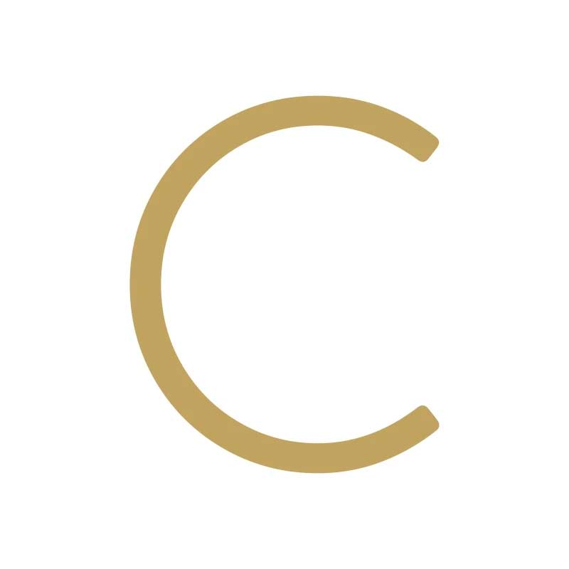 ARIS Solid Brushed Brass House Letters, flat letters & numbers