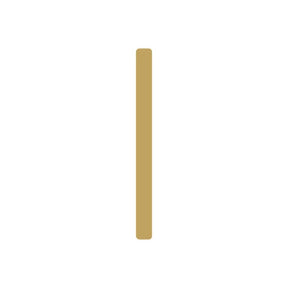 ARIS Solid Brushed Brass House Letters, flat letters & numbers