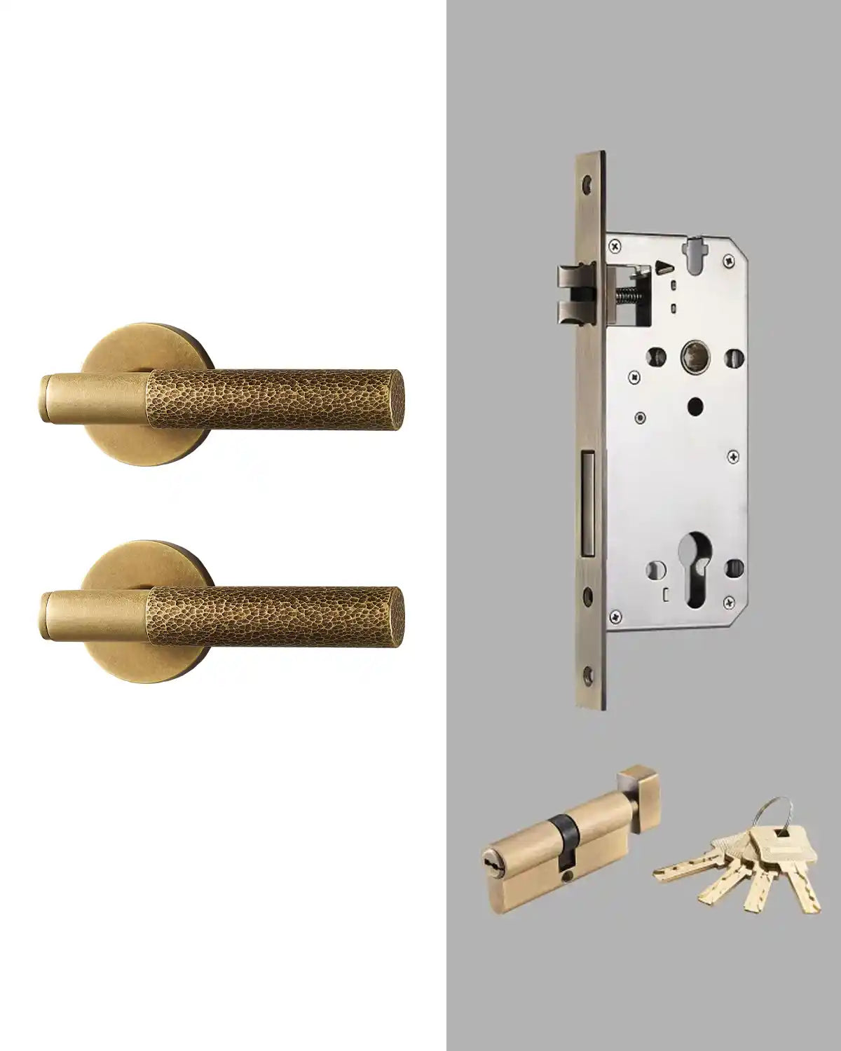 HAAM Solid Brass Door Lever Handles Set – Luxury Handles