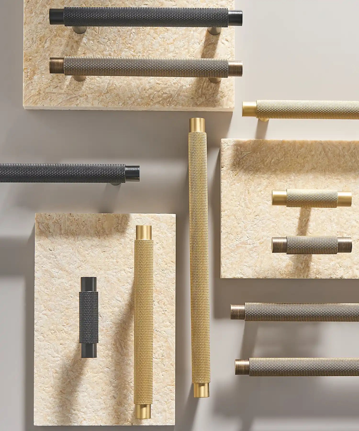 MILAN Knurled Solid Brass Premium Kitchen & Cabinet Handle, premium ...