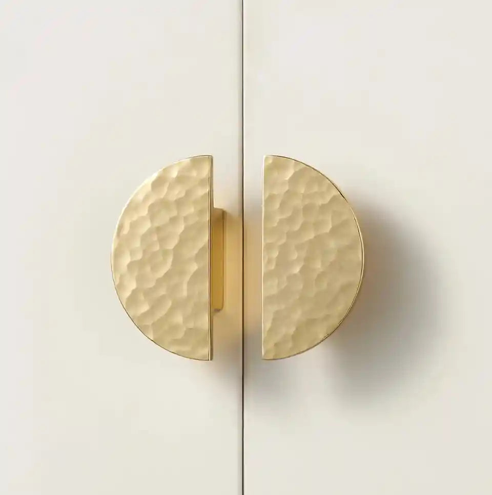 VISTA Hand Hammered Half Circle Cabinet Pull