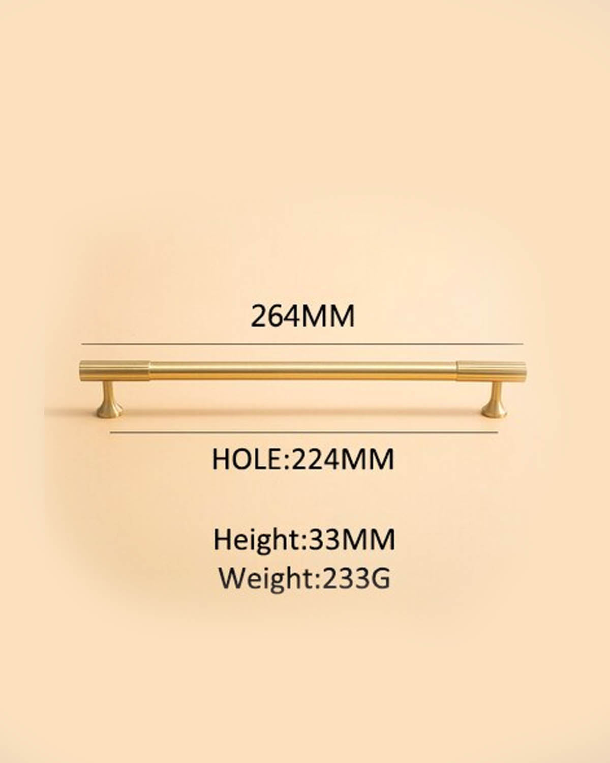 LINIA Solid Brass Premium Kitchen & Cabinet Handles, cupboard and ...
