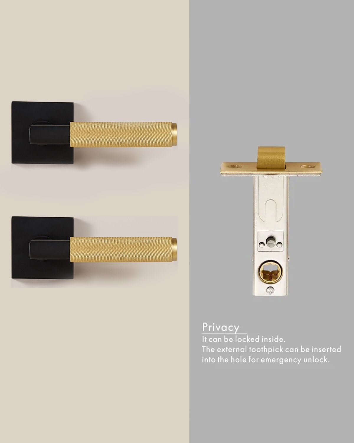 DEVON - Premium and high quality solid brass Lever Door handle Set