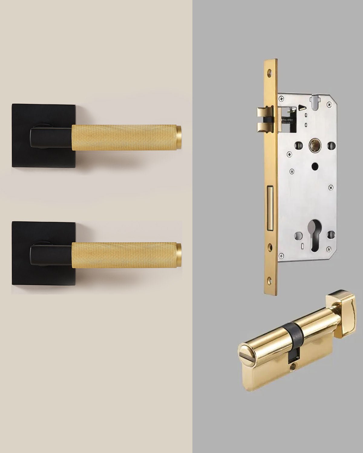 DEVON - Premium and high quality solid brass Lever Door handle Set