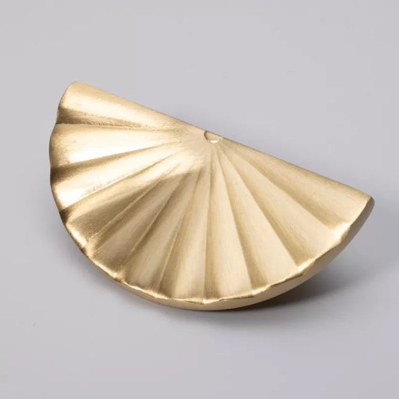 FLOW Solid Brass Half Circle Cabinet Pull - Luxury Handles
