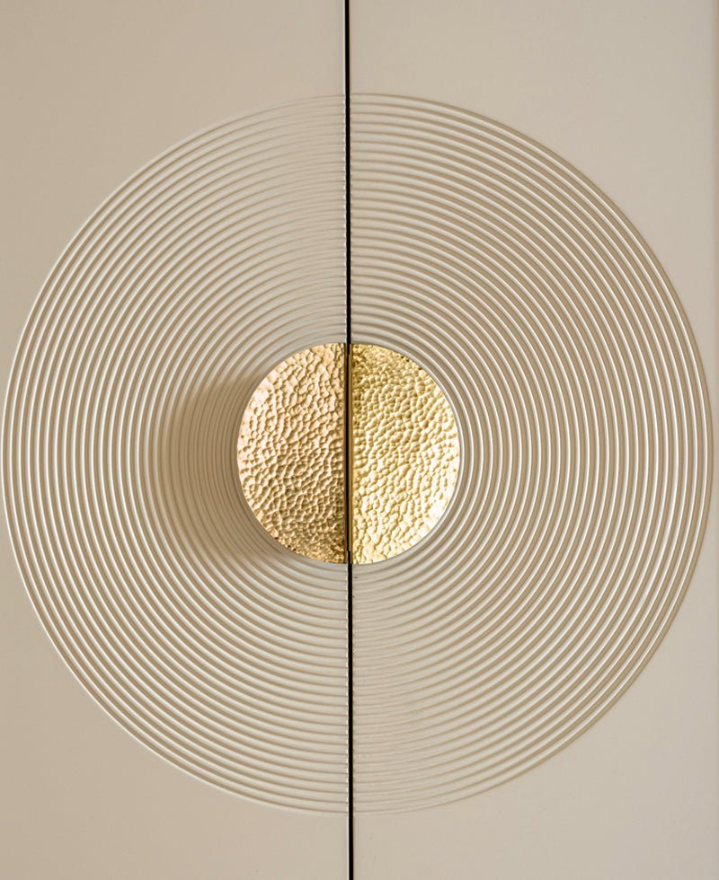 HAAM Solid Brass Hammered Half Circle Pull, premium pull handle