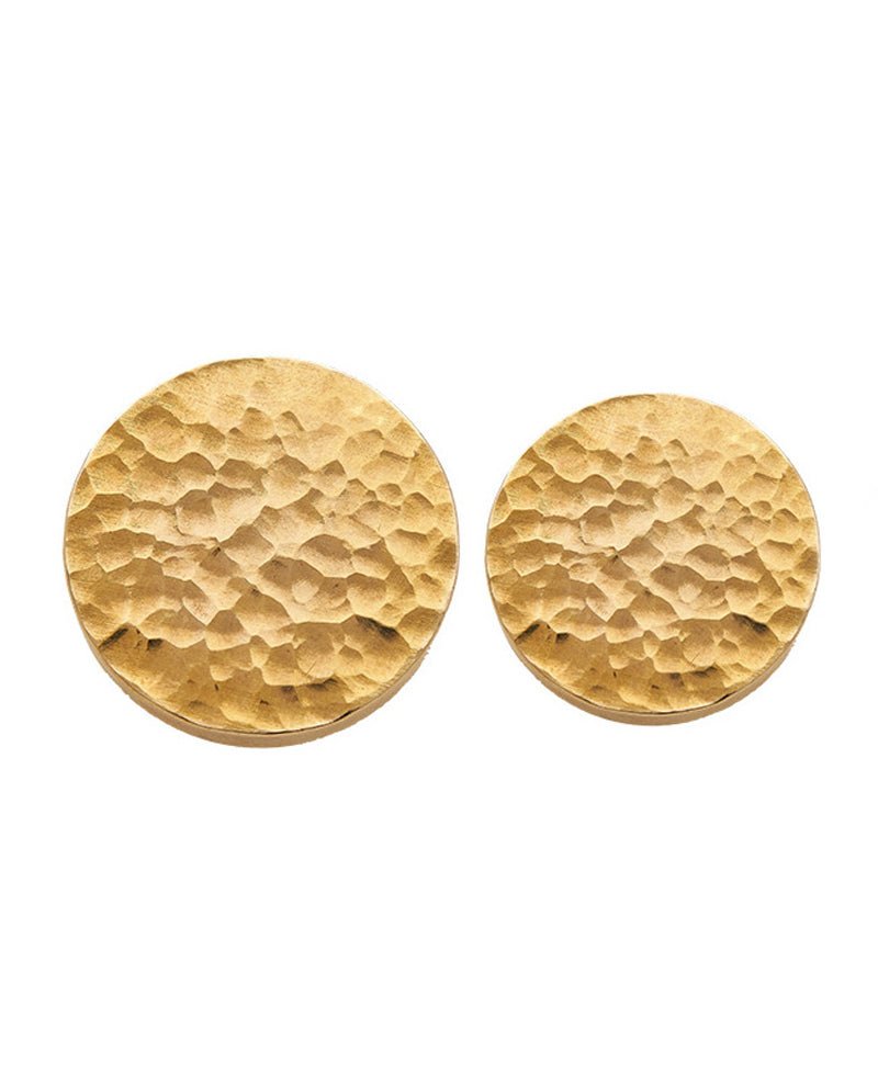 HAAM Solid Brass Hammered Round Kitchen & Cabinet knob