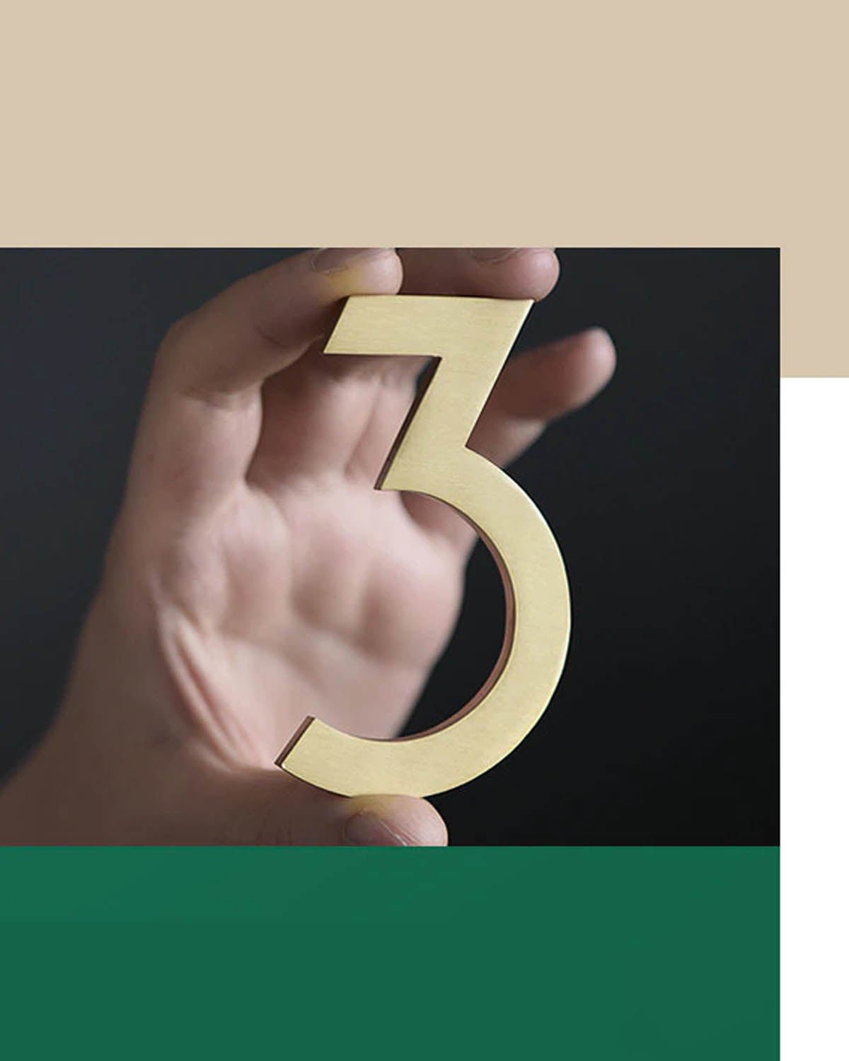 KABEL Solid Brass House Numbers - Luxury Handles