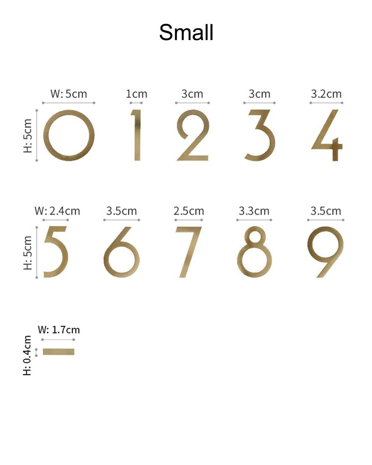 KABEL Solid Brass House Numbers - Luxury Handles