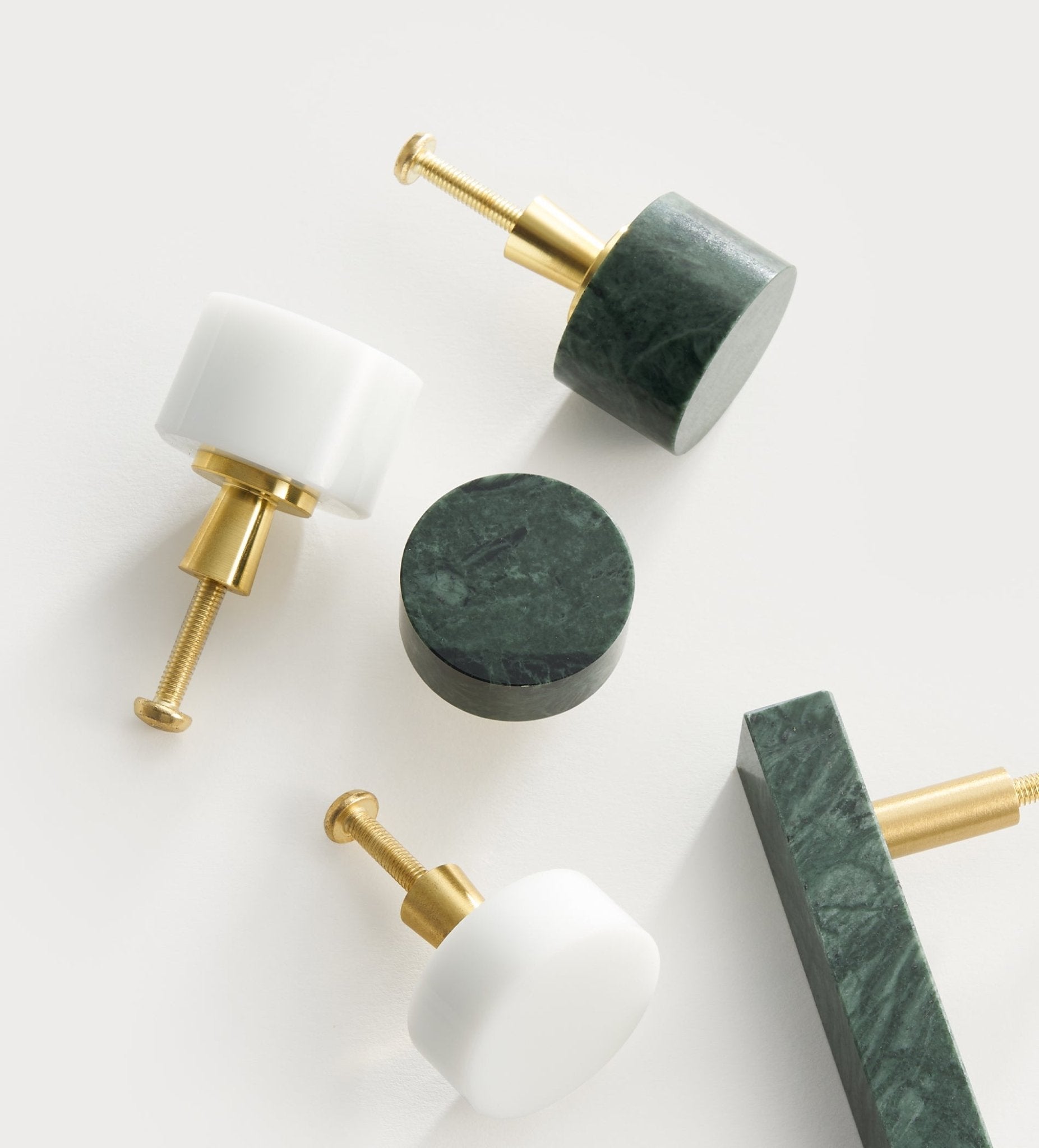 MARBLE Solid Brass Knob, premium quality cupboard and drawer knob – Luxury Handles