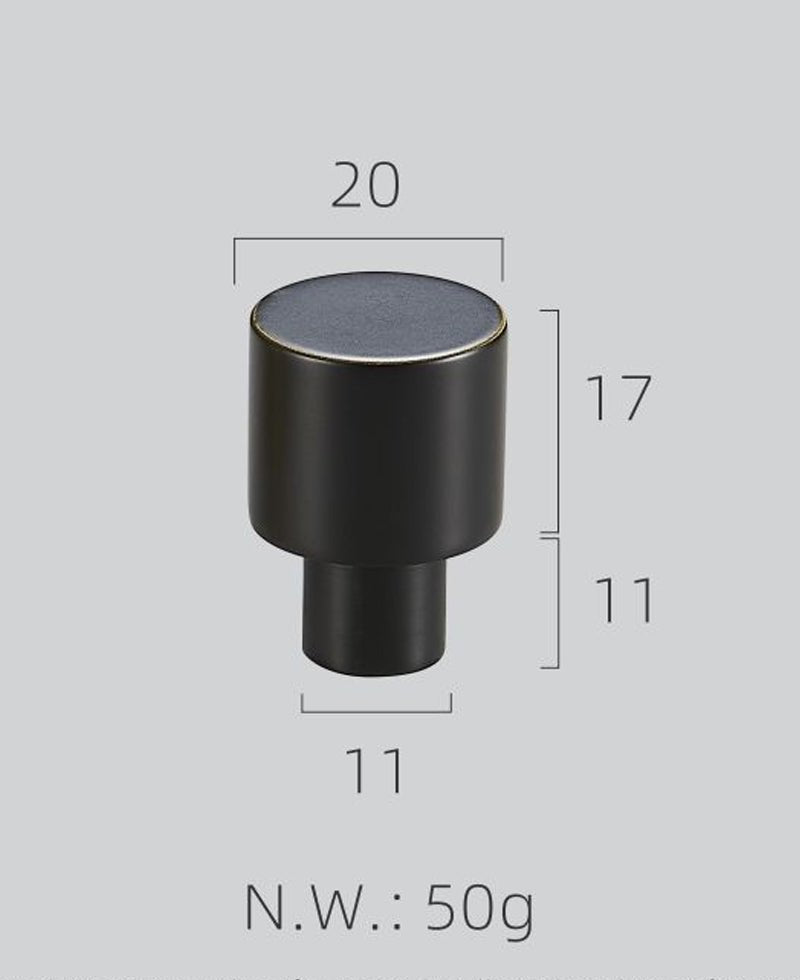 NORDIC Solid Brass Bullet Knob - Luxury Handles