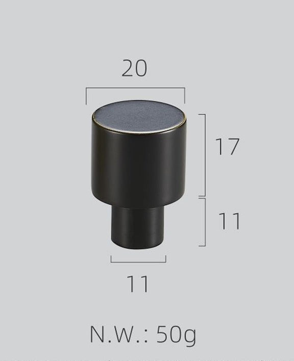 NORDIC Solid Brass Bullet Knob - Luxury Handles