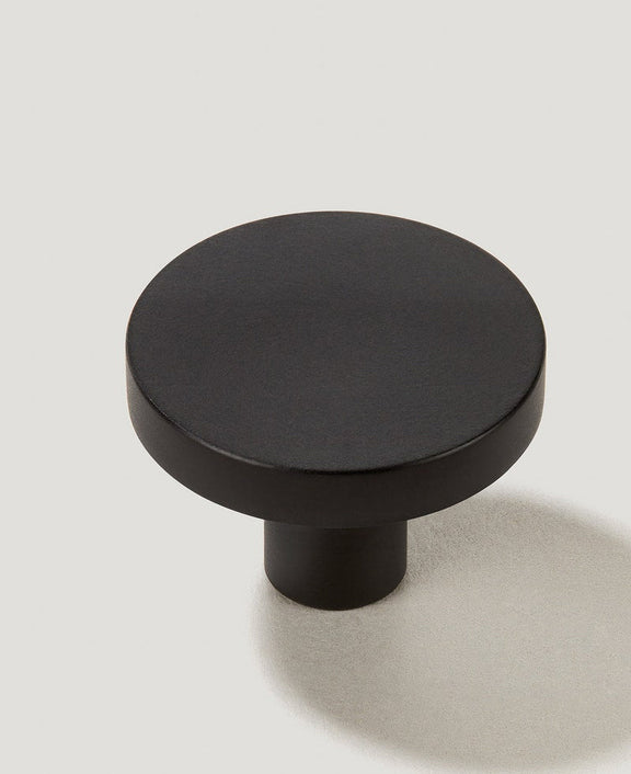 NORDIC Solid Brass Circular Flat Knob, premium drawer and cupboard knob