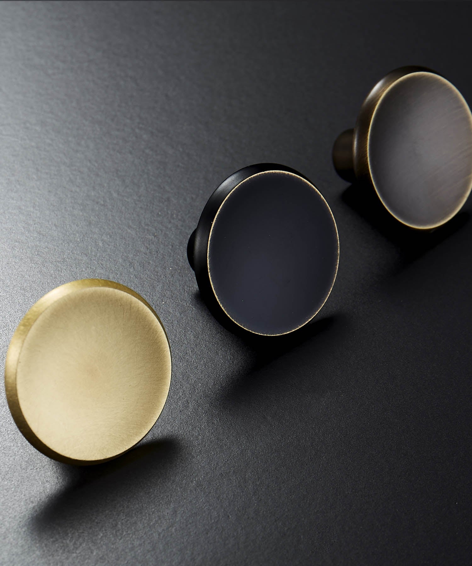 NORDIC Solid Brass Concave Knob - Luxury Handles