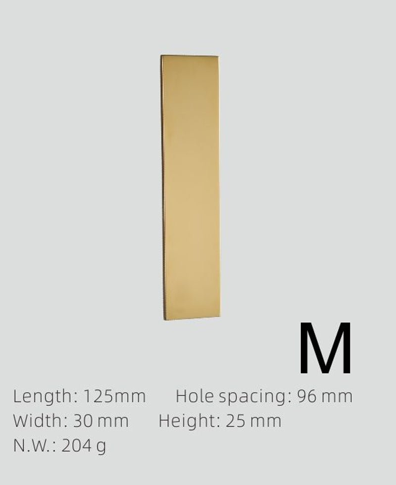 NORDIC Solid Brass Flat Wide Kitchen & Cabinet Handle, premium quality ...