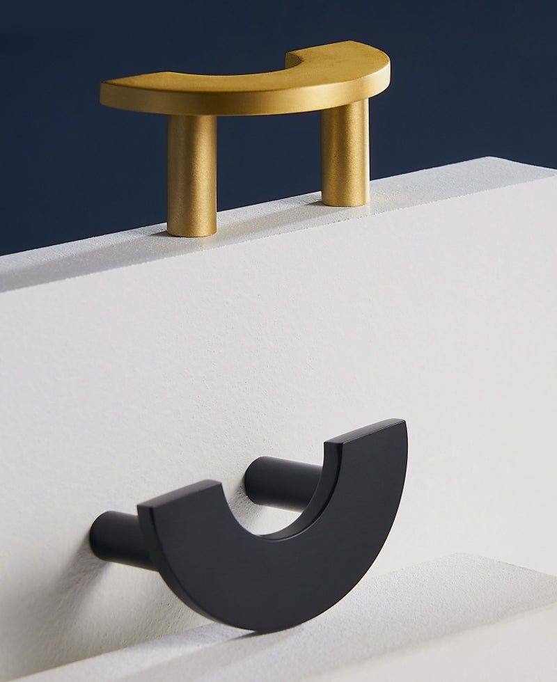 NORDIC Solid Brass Half Circle Pull Handle, , premium quality cupboard ...